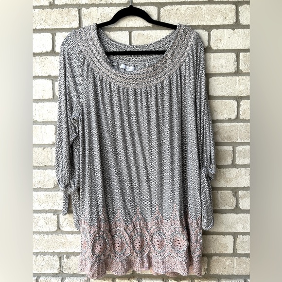 Fever | Tops | Fever Tunic With Tie Sleeves Size Is Xl | Poshmark